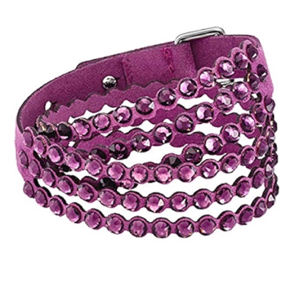 Swarovski | Jewelry | Swarovski Power Collection Bracelet Purple Nwot ...